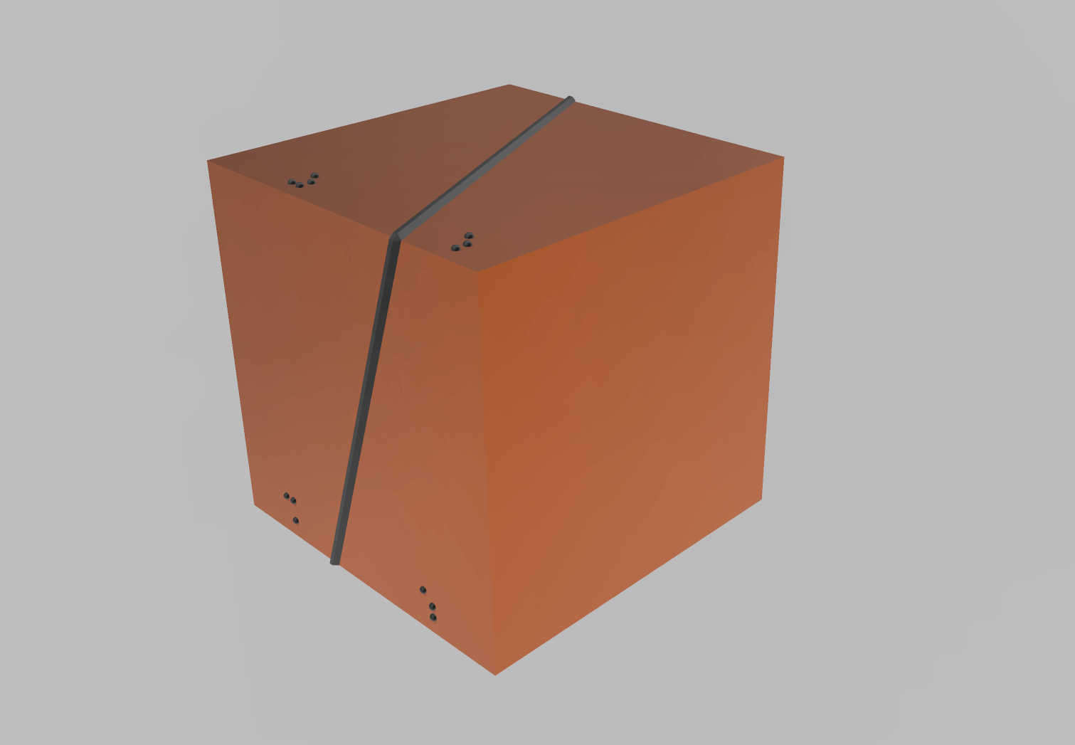 Pythagorean Theorem - Line Segment on a Cube - tactiles.eu