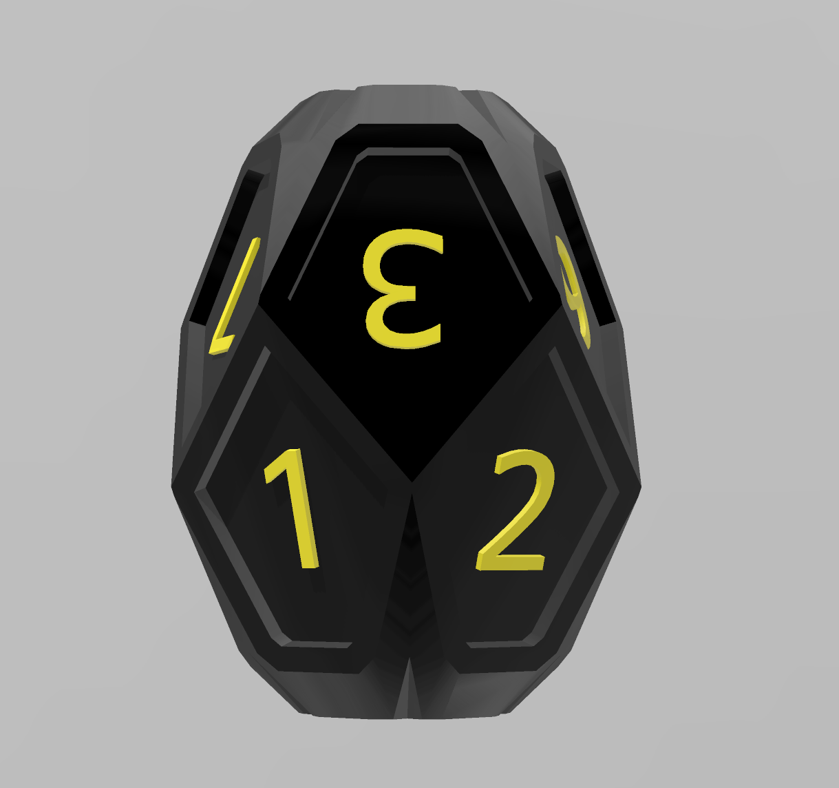 10 Sided Dice 0-9 (normal font) - tactiles.eu