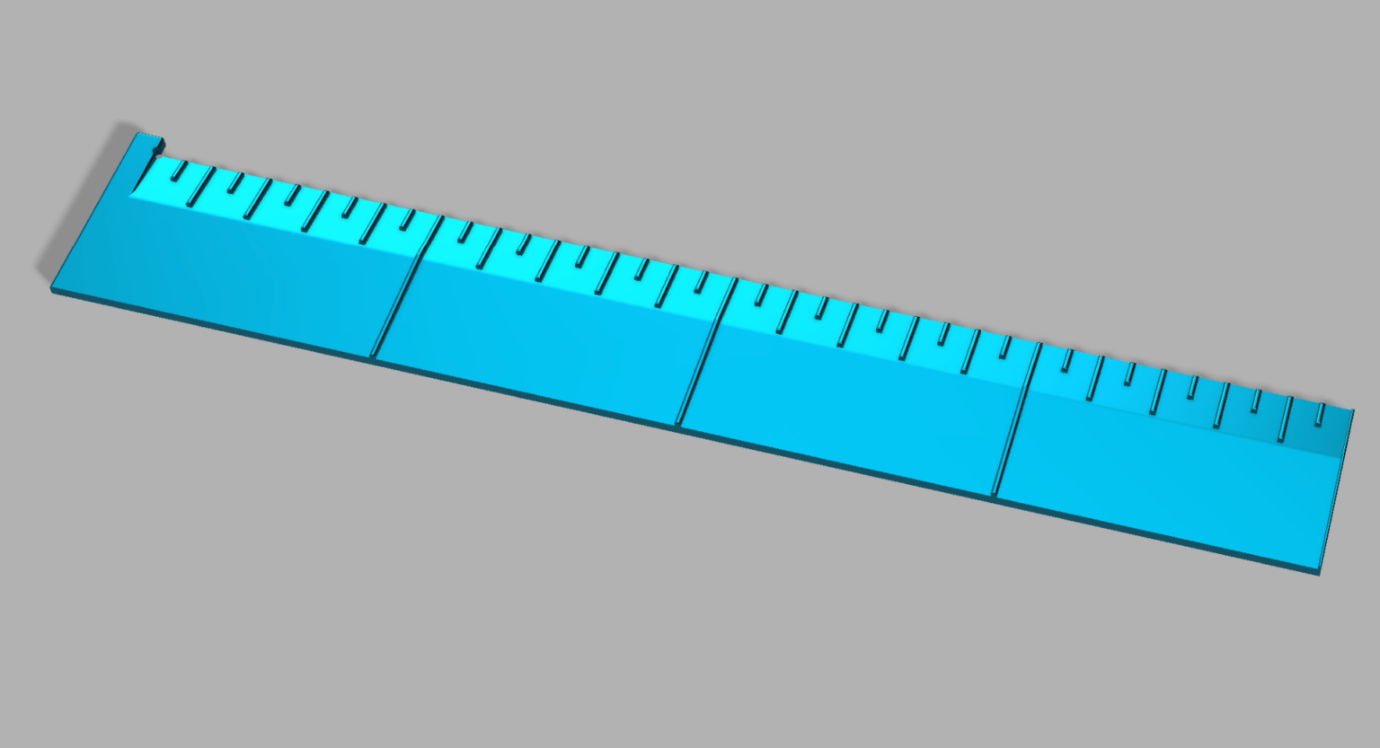 Taktiles Lineal 20 cm - tactile ruler 20 cm - tactiles.eu
