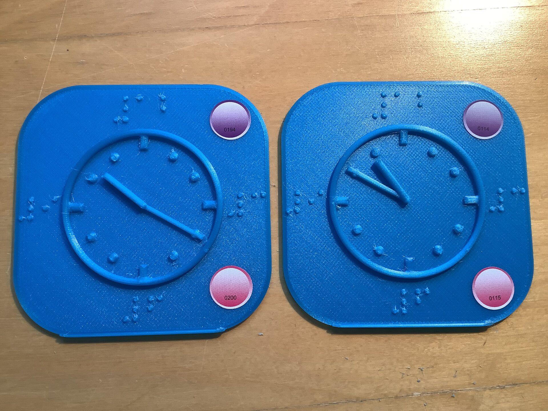 Uhr - Stunde, Minuten - tactiles.eu